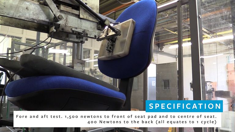 Seating and chair furniture testing at FIRA… | FIRA International